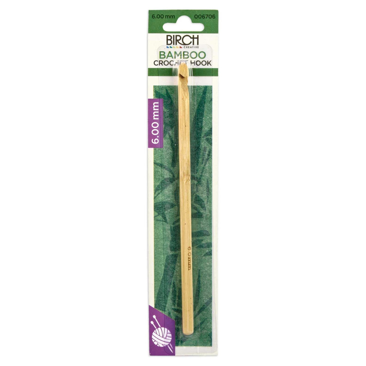 Bamboo Crochet Hook 6mm - Mercurius Australia