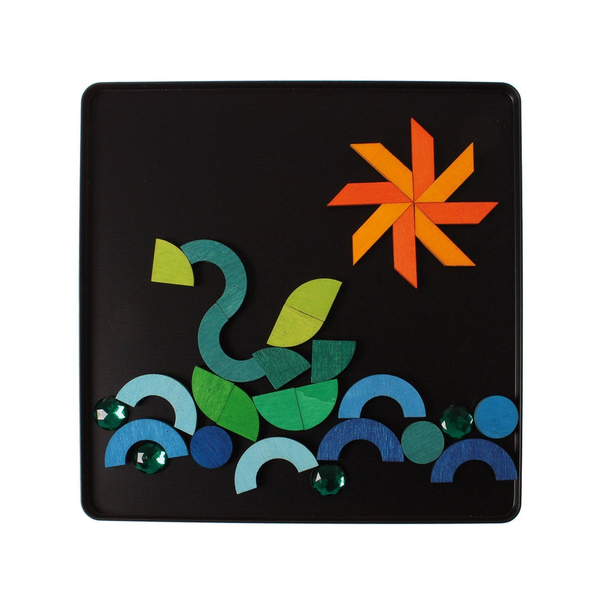 Grimm's Magnet Puzzle Sparkling Shapes - Mercurius Australia