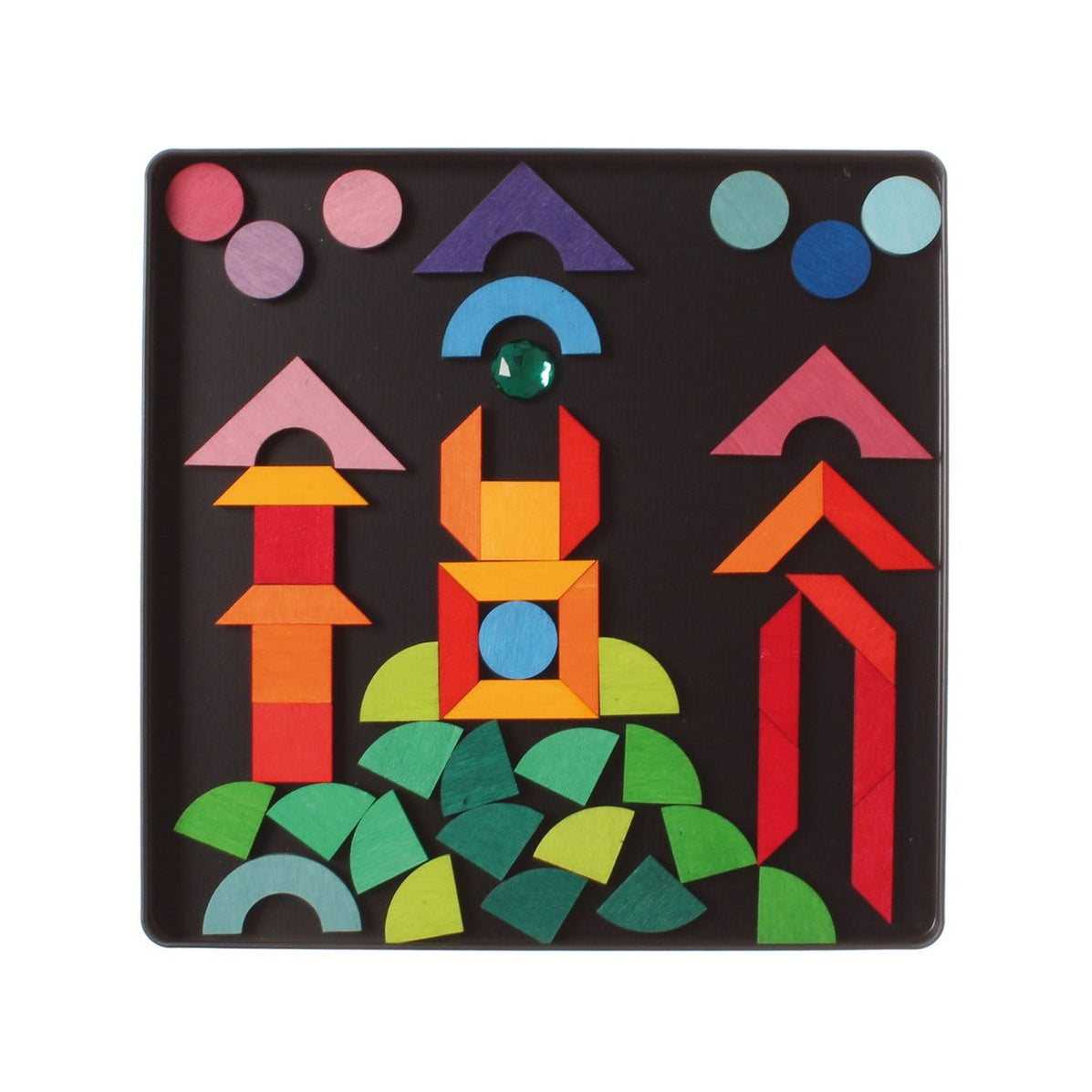 Grimm's Magnet Puzzle Sparkling Shapes - Mercurius Australia