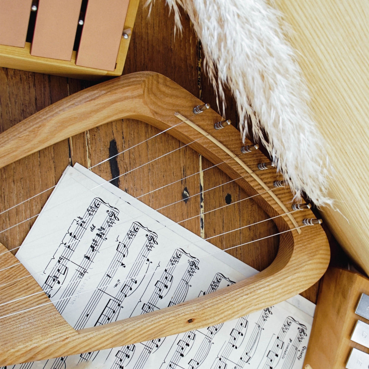 Choroi 7 String Pentatonic Children's Harp with Tuning Key Wholesale ...