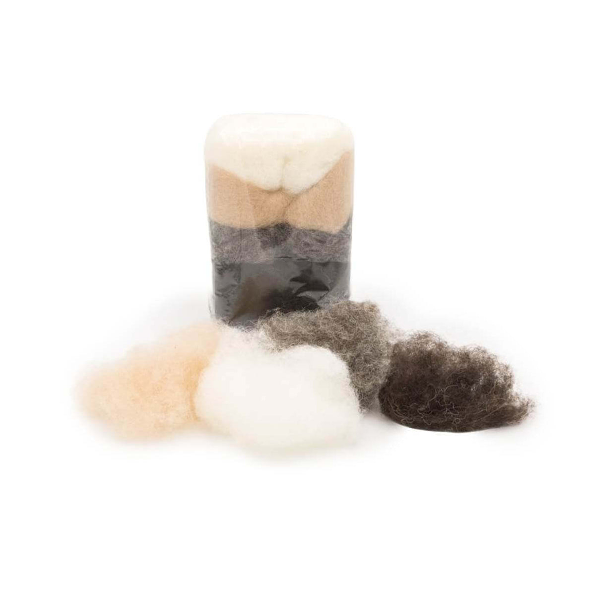 Organic Wool Fleece - 4 Earth Tones 100g Wholesale in Australia — Mercurius