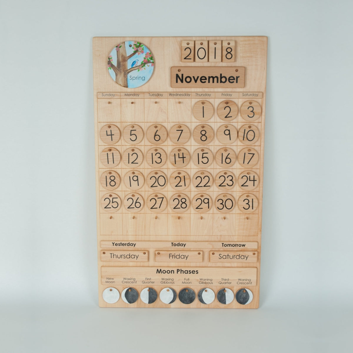 From Jennifer Wooden Perpetual Montessori Classroom Calendar Australia ...