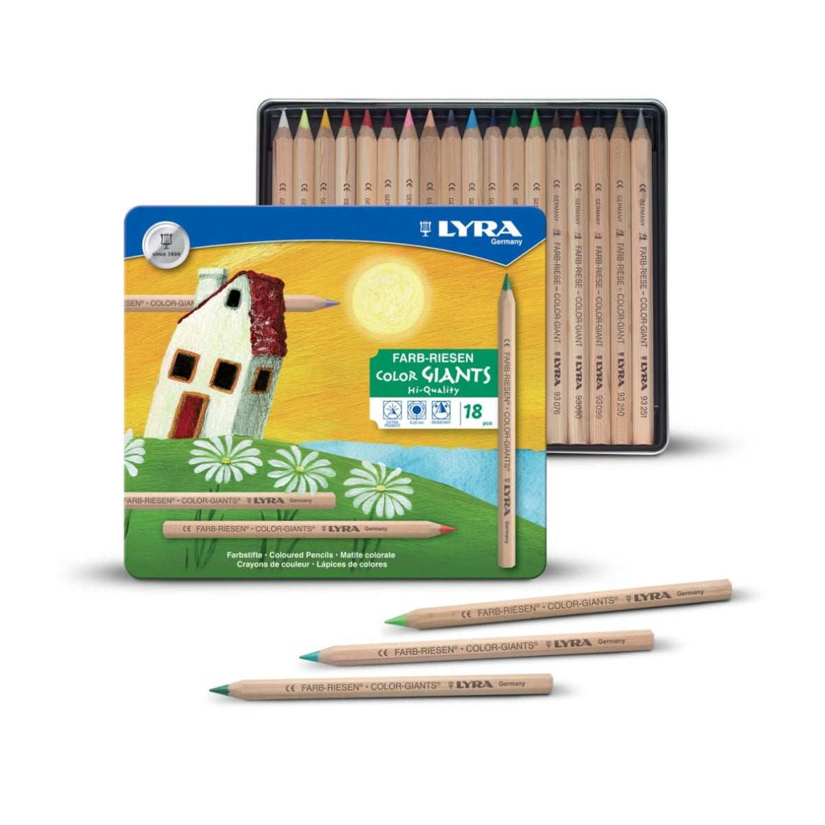 LYRA Colour Giants Pencil Set 18 in a Tin in Australia — Mercurius