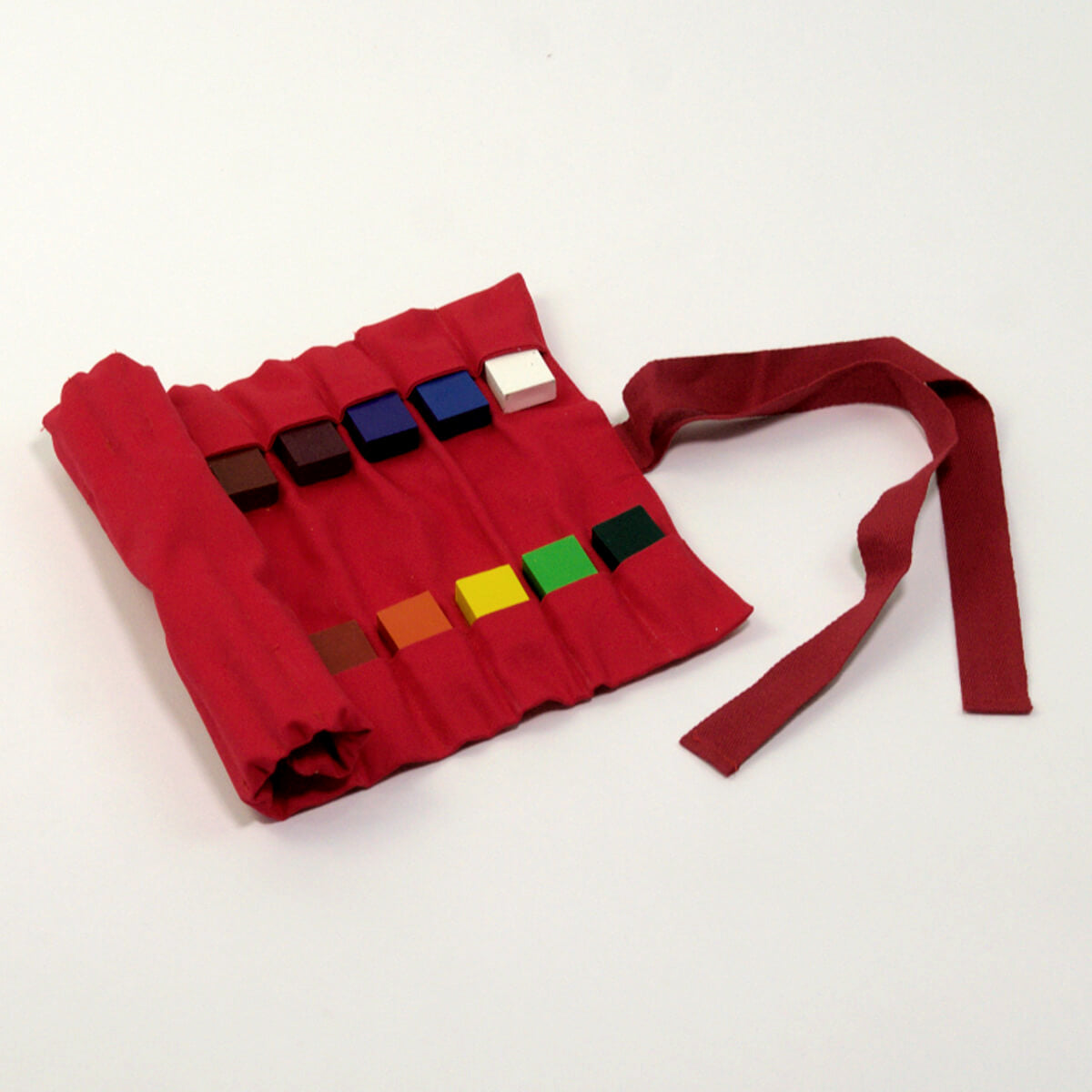 Crayon Roll 100% Cotton for 12 Stick and 12 Block Crayons — Mercurius