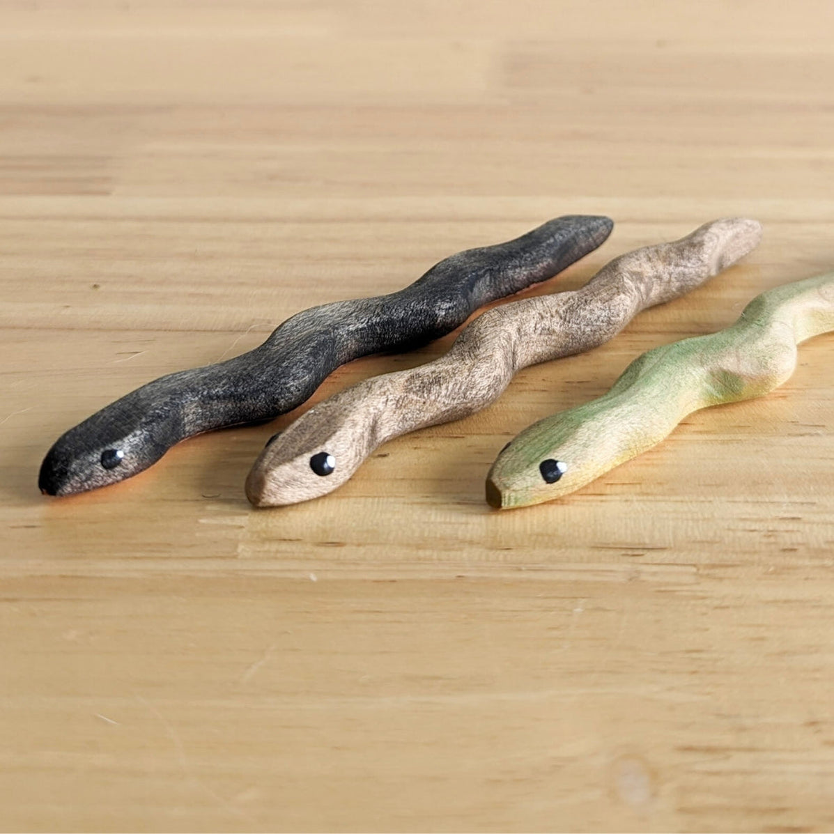 NOM Handcrafted Wooden Toy Snake - Mercurius Australia